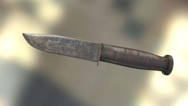 Knife with simple textures - Download Free 3D model by martn00 ...