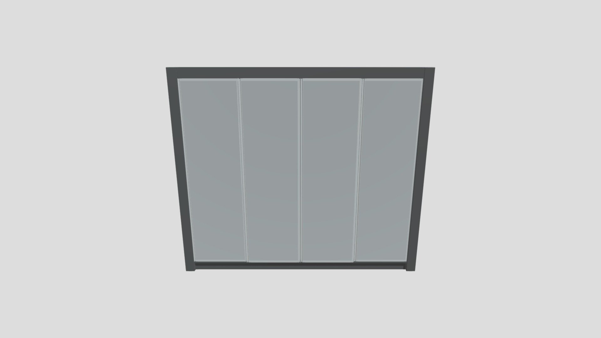 CLEAR GLASS WARDROBE - 3D model by Lookalike 3D (@lookalike3d) [5c614a7 ...