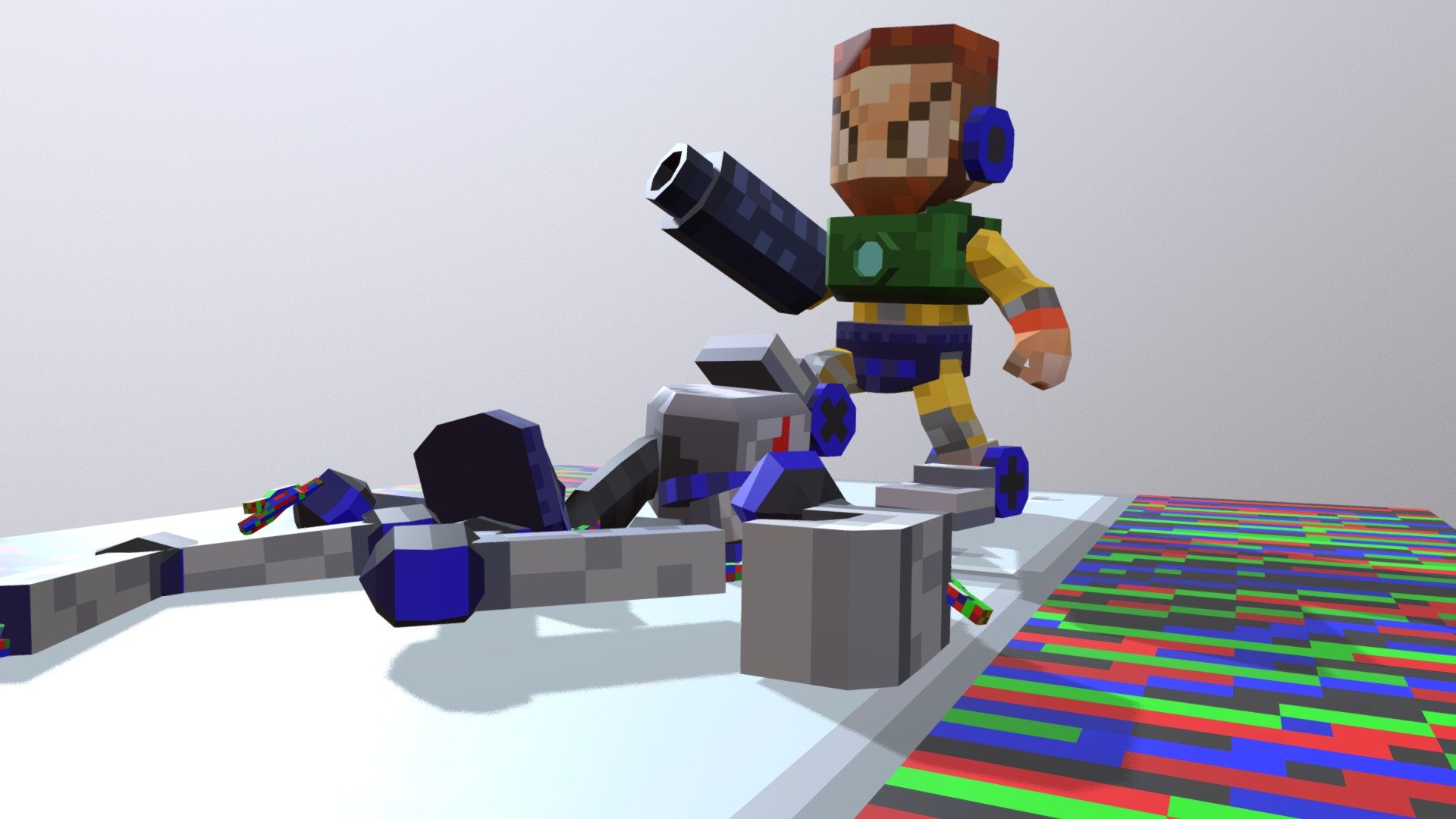 Survivor - Robot defeated - 3D model by joaovgc [5c618a1] - Sketchfab