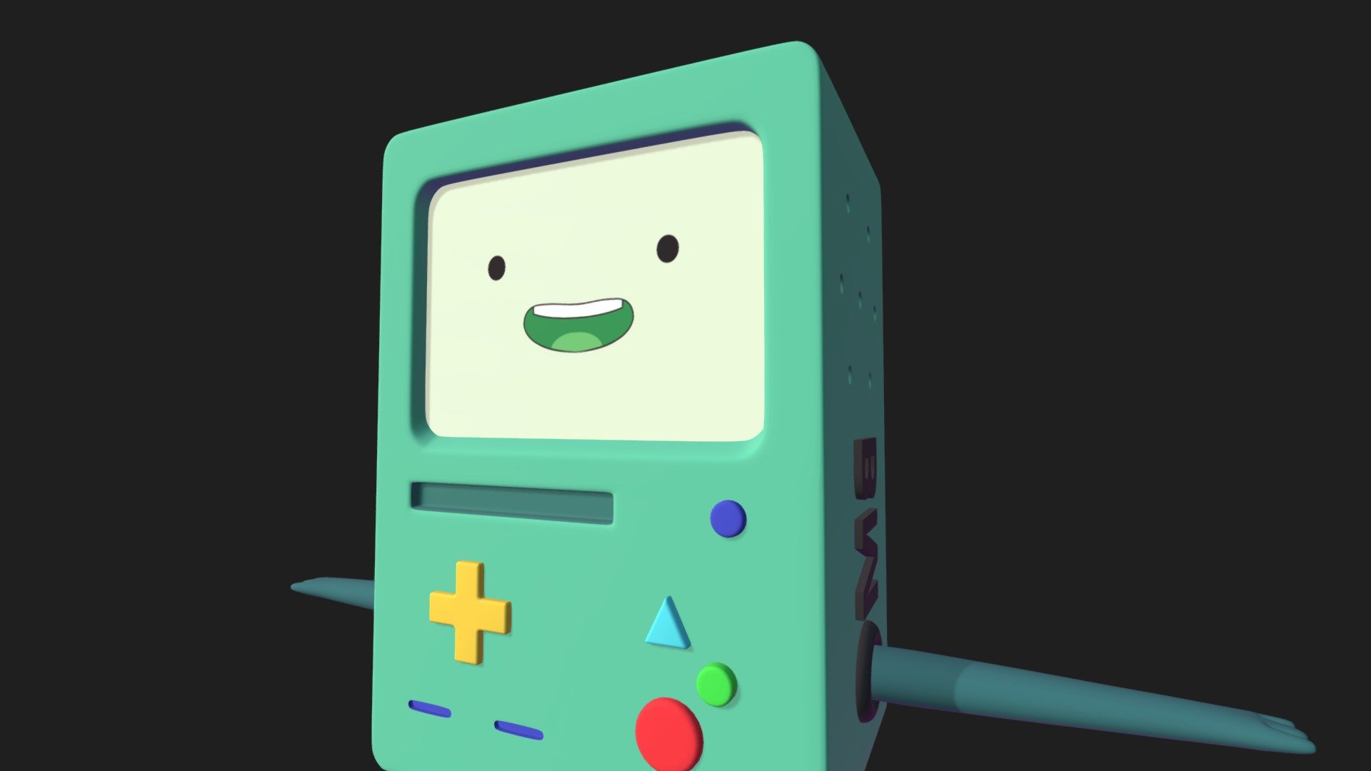 BMO - Adventure Time FanArt - 3D model by enjoarda [5c61f2b] - Sketchfab
