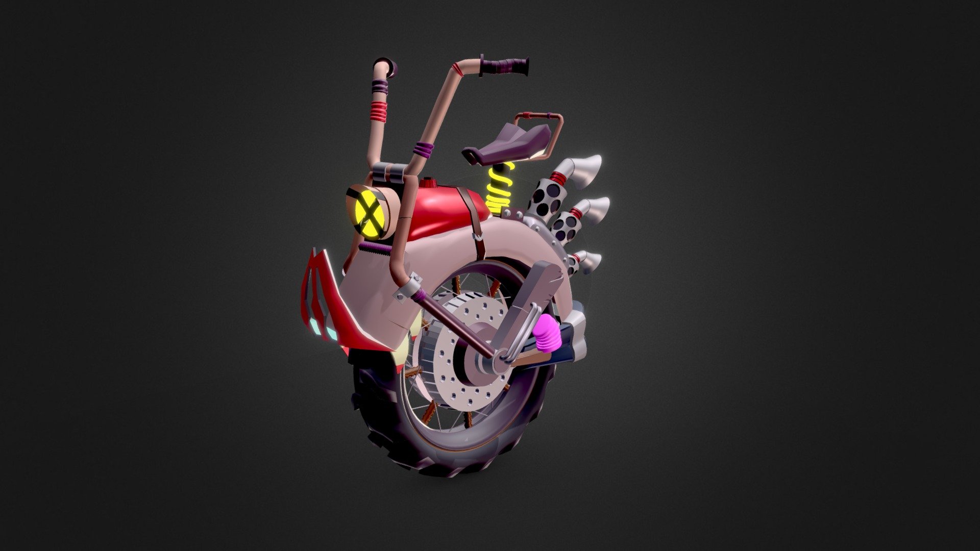 Piggy Bike - 3D model by Pretty Magenta (@pretty_magenta) [5c64bae ...