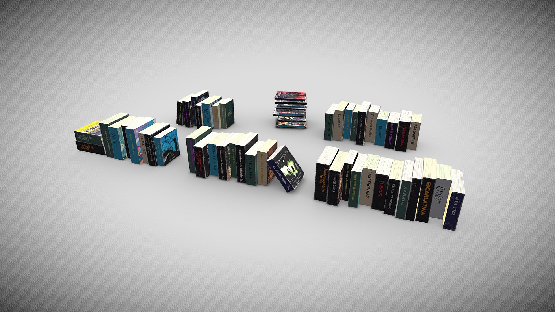 stacks of books - Buy Royalty Free 3D model by Pancrudo14 [5c65854 ...
