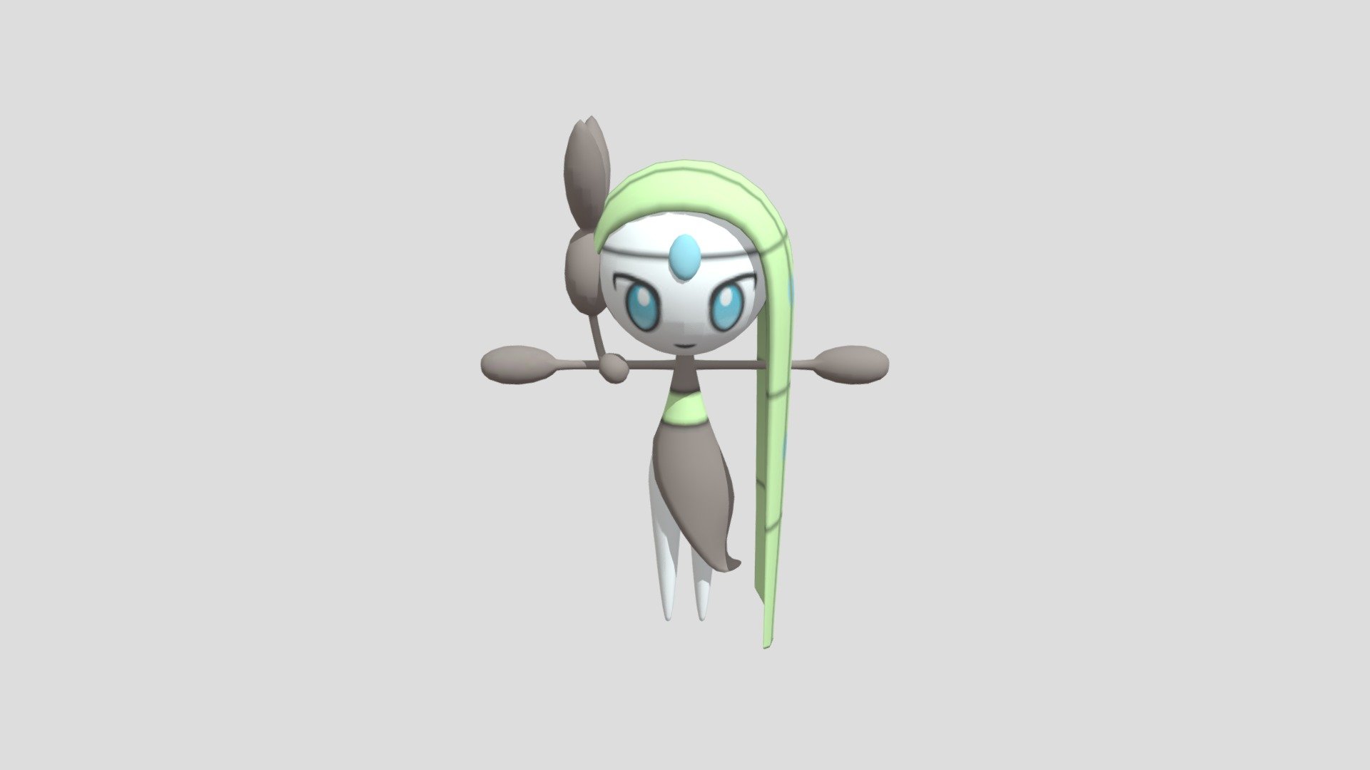 3DS - Pokemon X Y - 648 Meloetta - Download Free 3D model by Oui ...