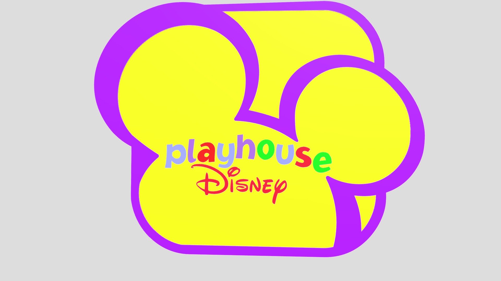 Playhouse Disney logo 2010-2011 - Download Free 3D model by Bienvenido ...