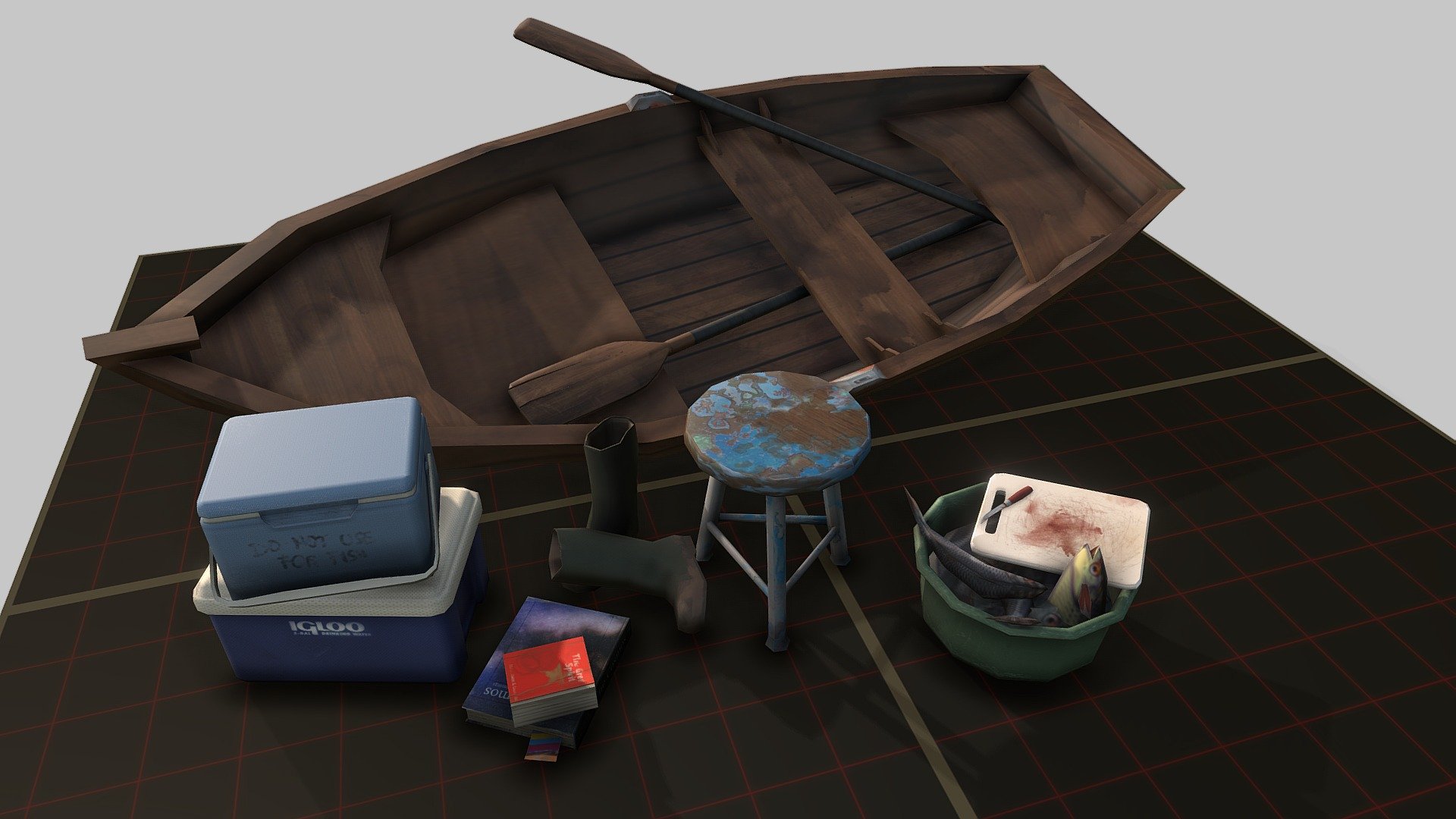 DAE 5 Finished props - BY THE OCEAN - 3D model by ...