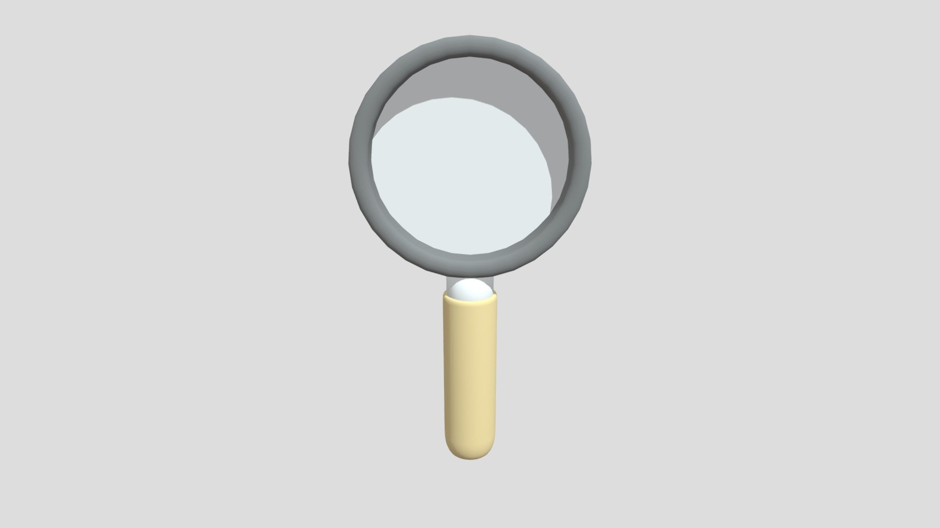 Low-Poly 3D Magnifying Glass - Download Free 3D model by Produk Cerdas ...