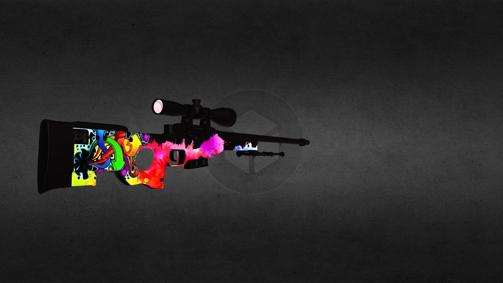 AWP BLACK COLOR - 3D model by cleberdeoliveiraplay [5c6a579] - Sketchfab