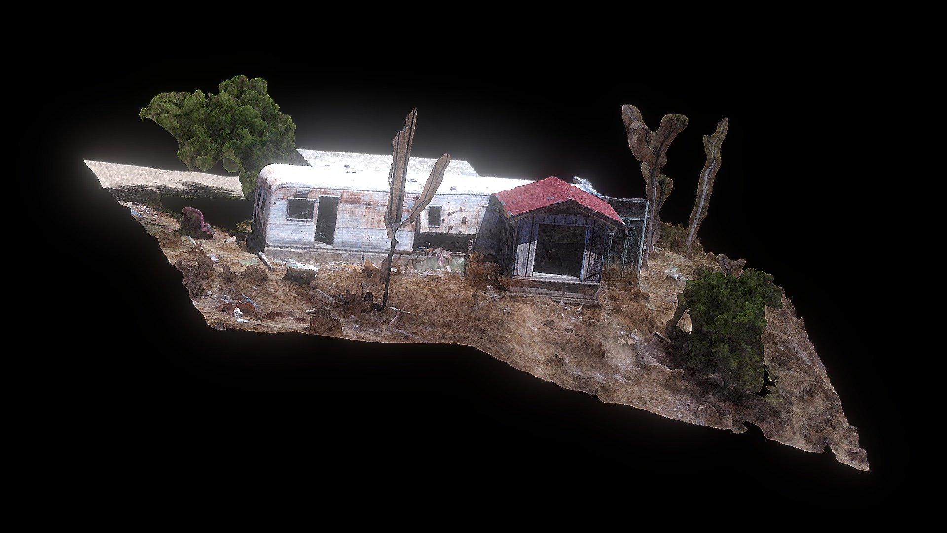Abandoned Dumpy House - 3D model by DroneDiva [5c6e60c] - Sketchfab