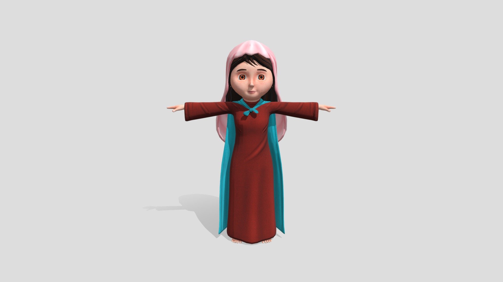 Mary Character - 3D model by creative.avl [5c7075b] - Sketchfab