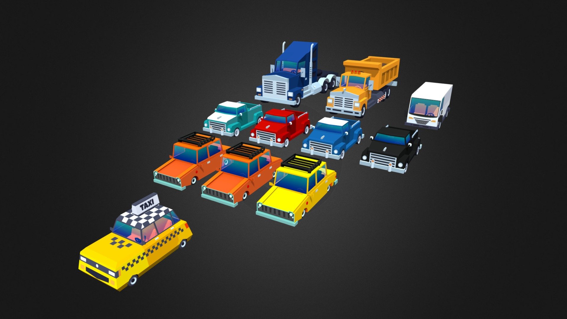 Vehicles pack - Buy Royalty Free 3D model by TheGameAssets [5c744c1 ...