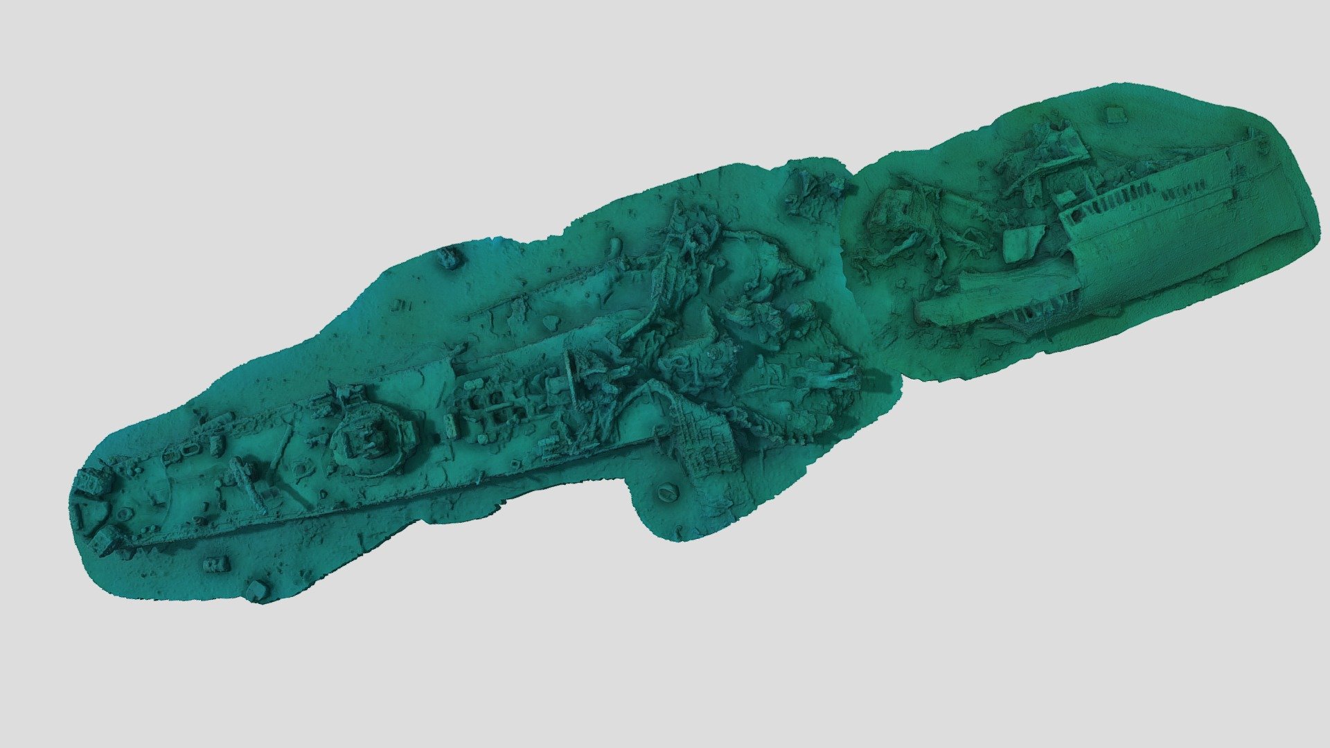 Wreck of TA35 Giuseppe Dezza - Buy Royalty Free 3D model by holger.buss ...