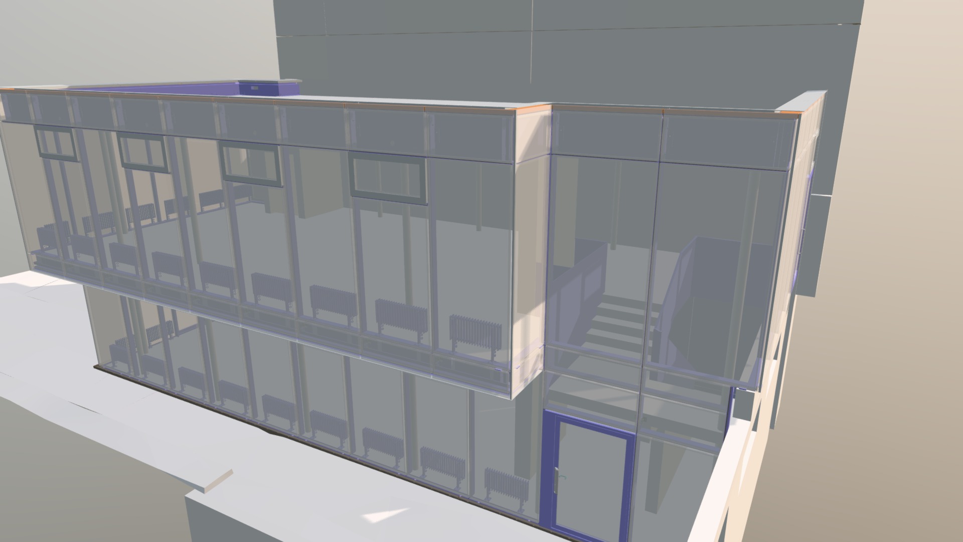 Kantonsschule Schaffhausen, Annexbau Mensa - 3D model by ...