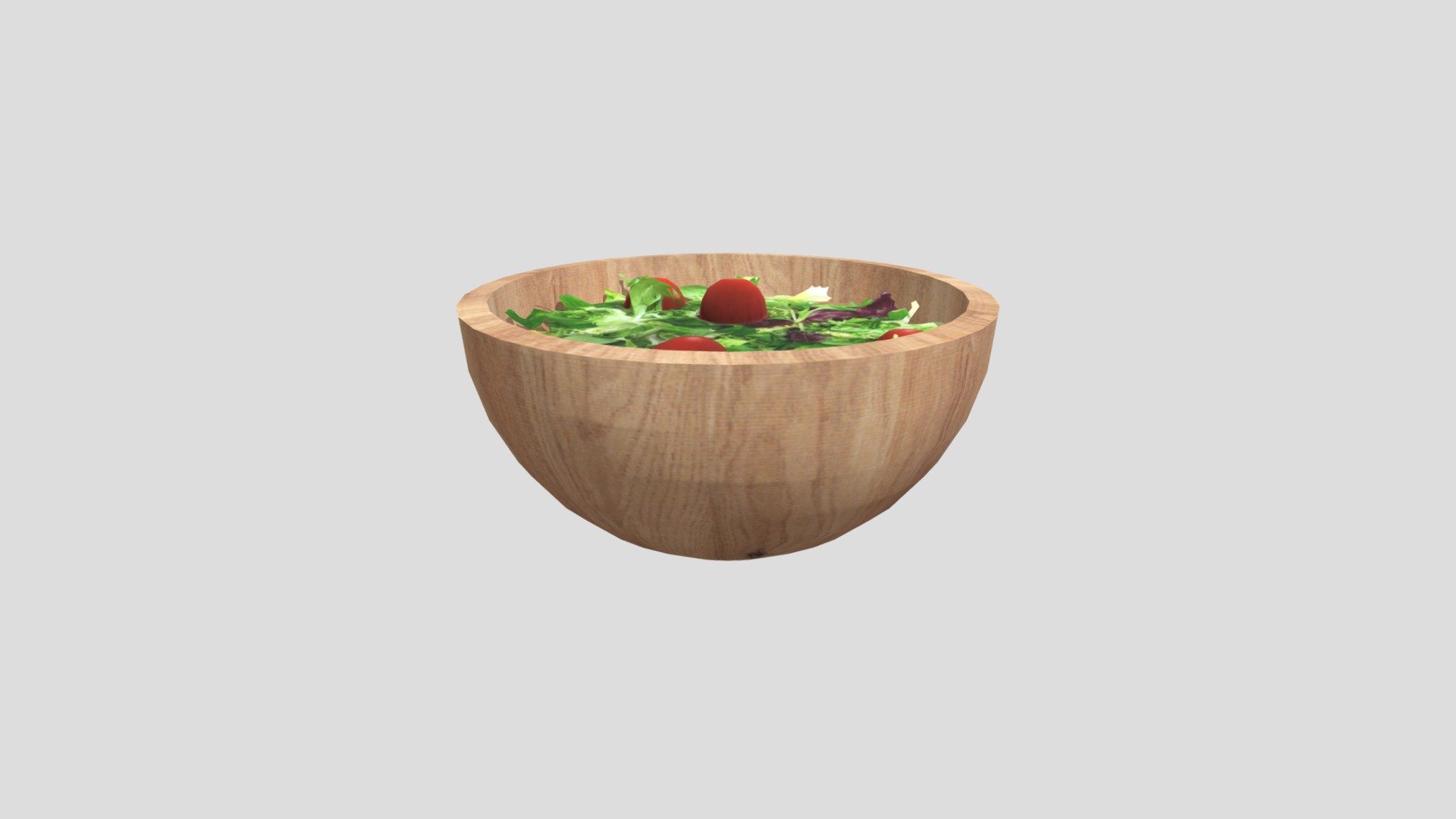 Bowl with salad - Download Free 3D model by 1-3D.com [5c7cbb0] - Sketchfab