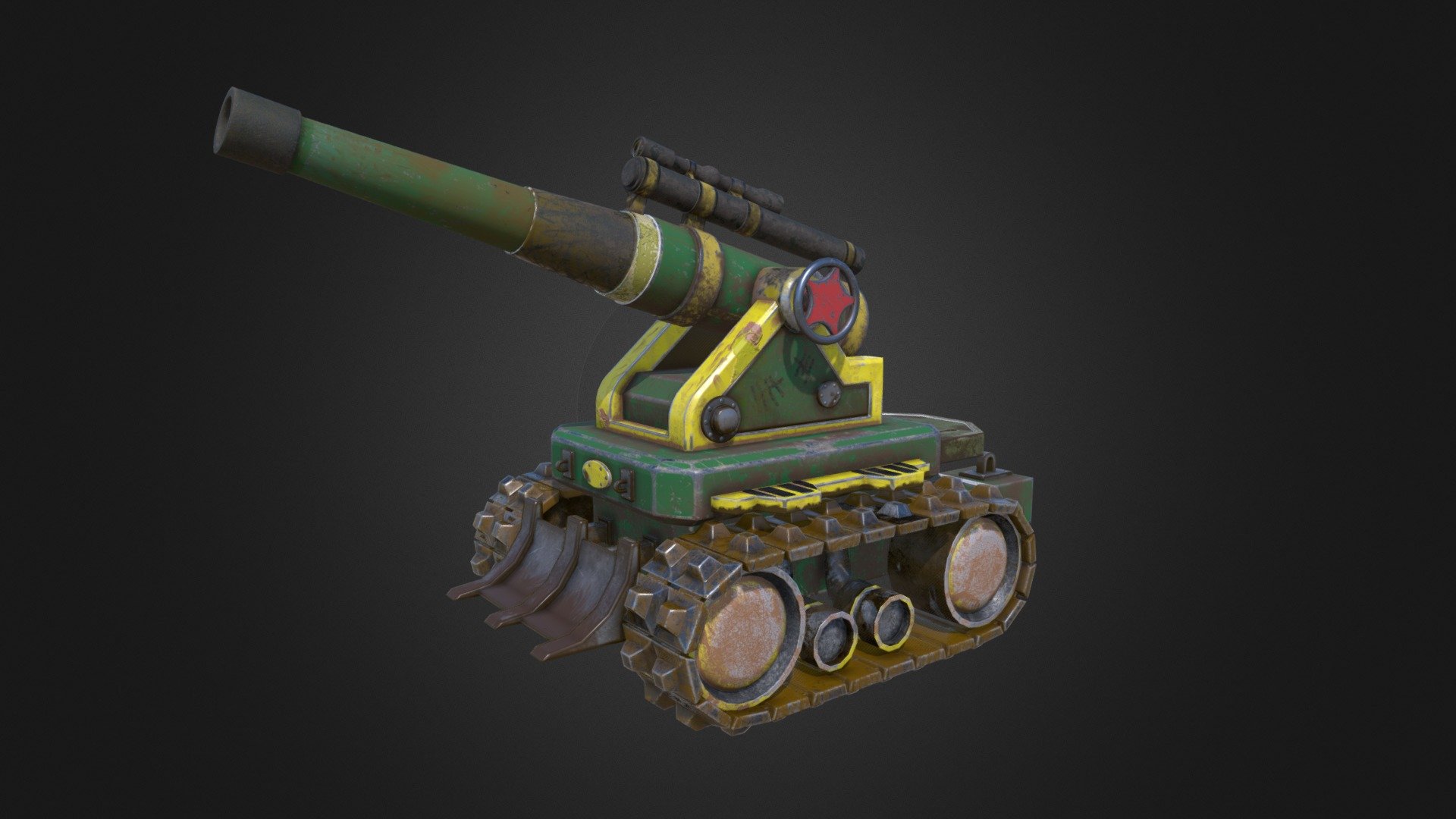 Artillery - 3D model by Yahor Yurkavets (@Got2b) [5c7d411] - Sketchfab