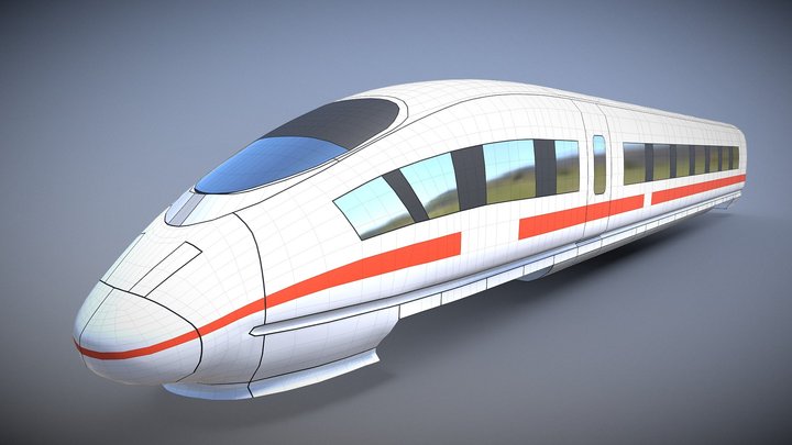 High-speed-train 3D models - Sketchfab