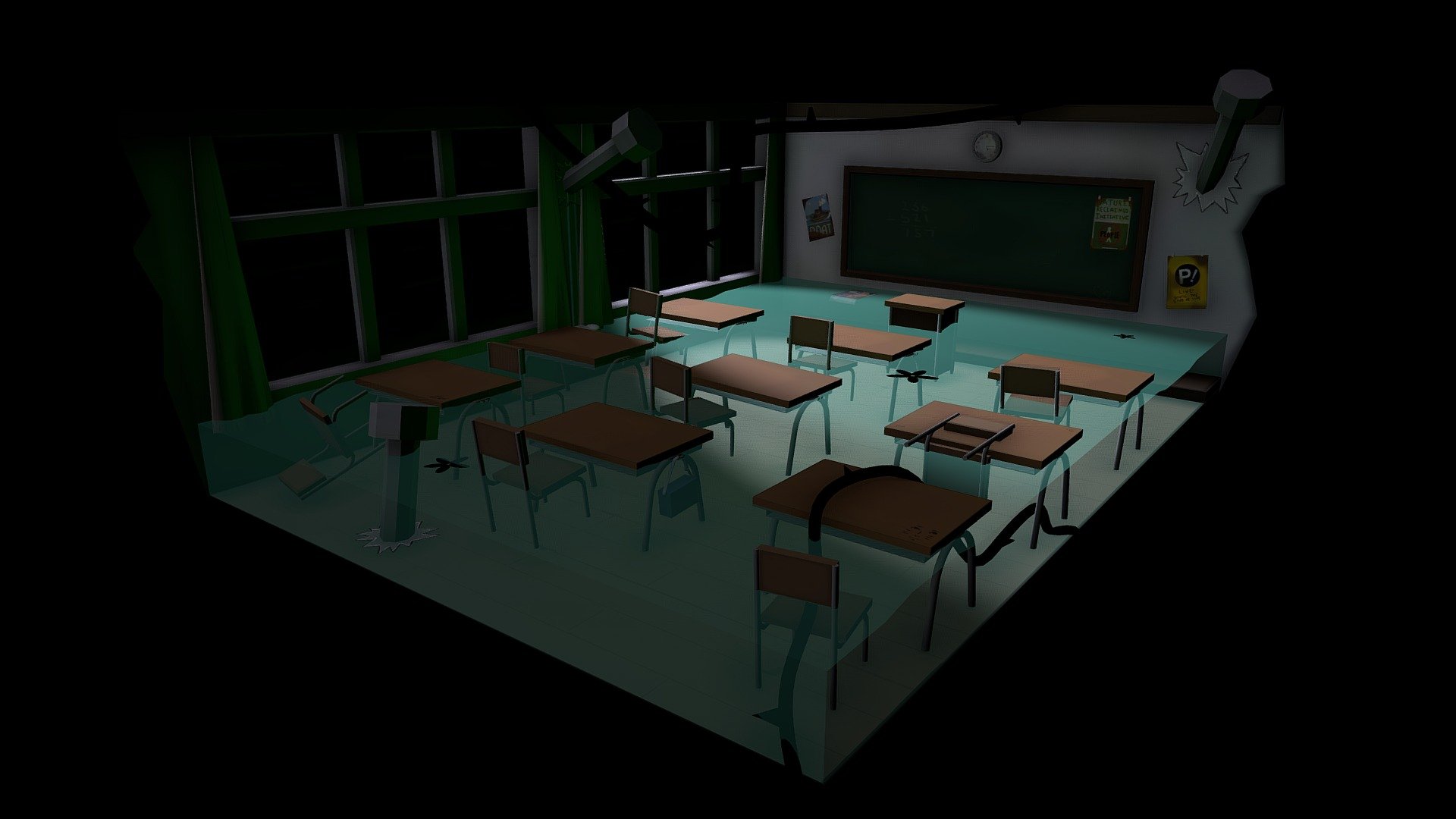 Reclaimed Classroom - 3D model by Harry Wren (@HarryWren345) [5c7e451 ...
