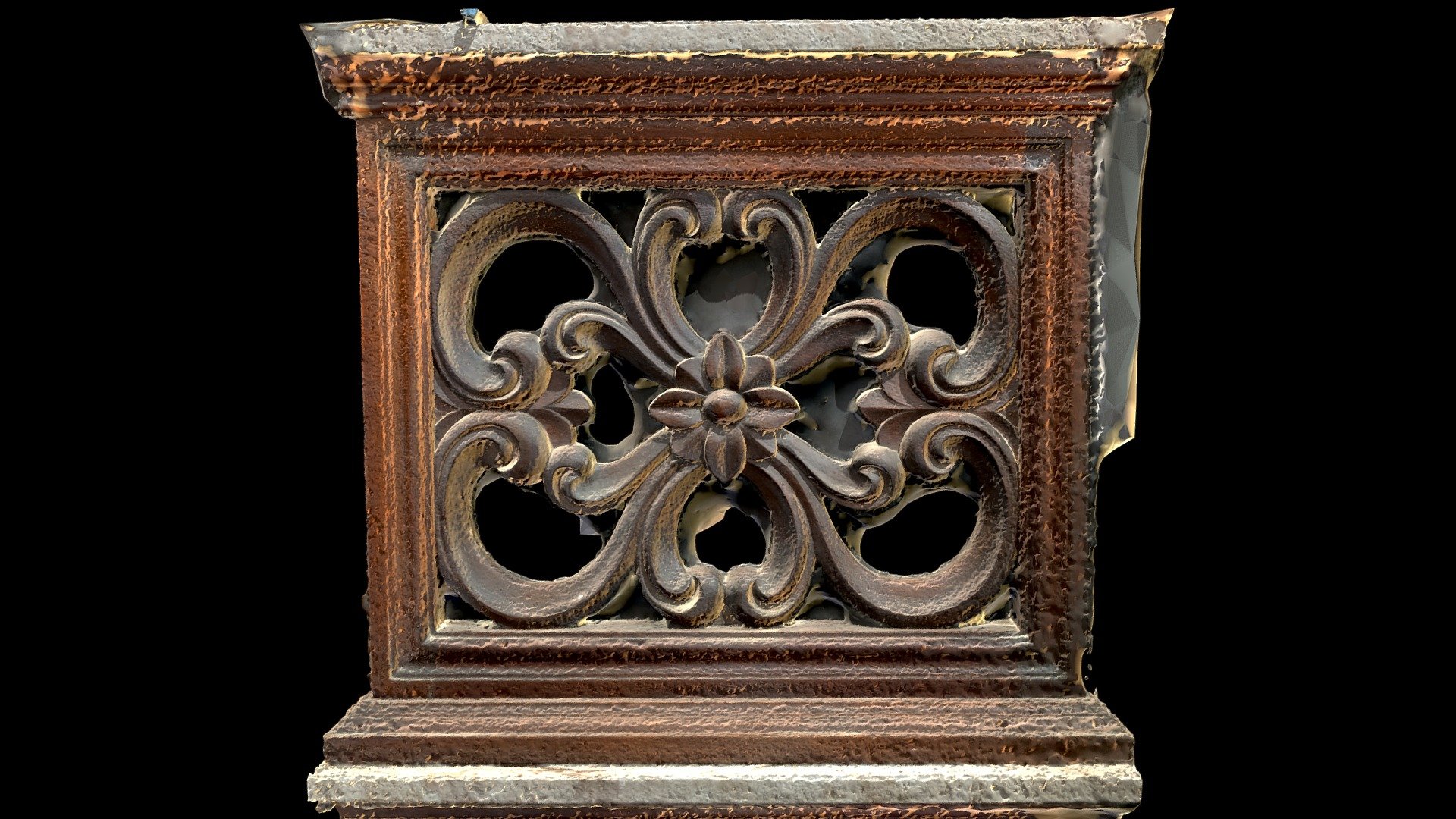 Detalhe da face da Mesinha Esculpida em Madeira - Download Free 3D ...
