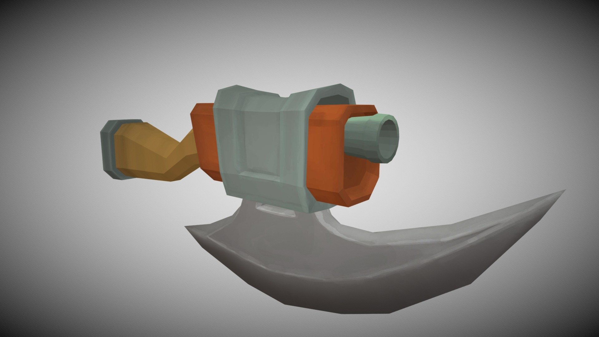 Barbaric Gun Axe! - 3D model by BenjaminDarmont [5c7fbce] - Sketchfab