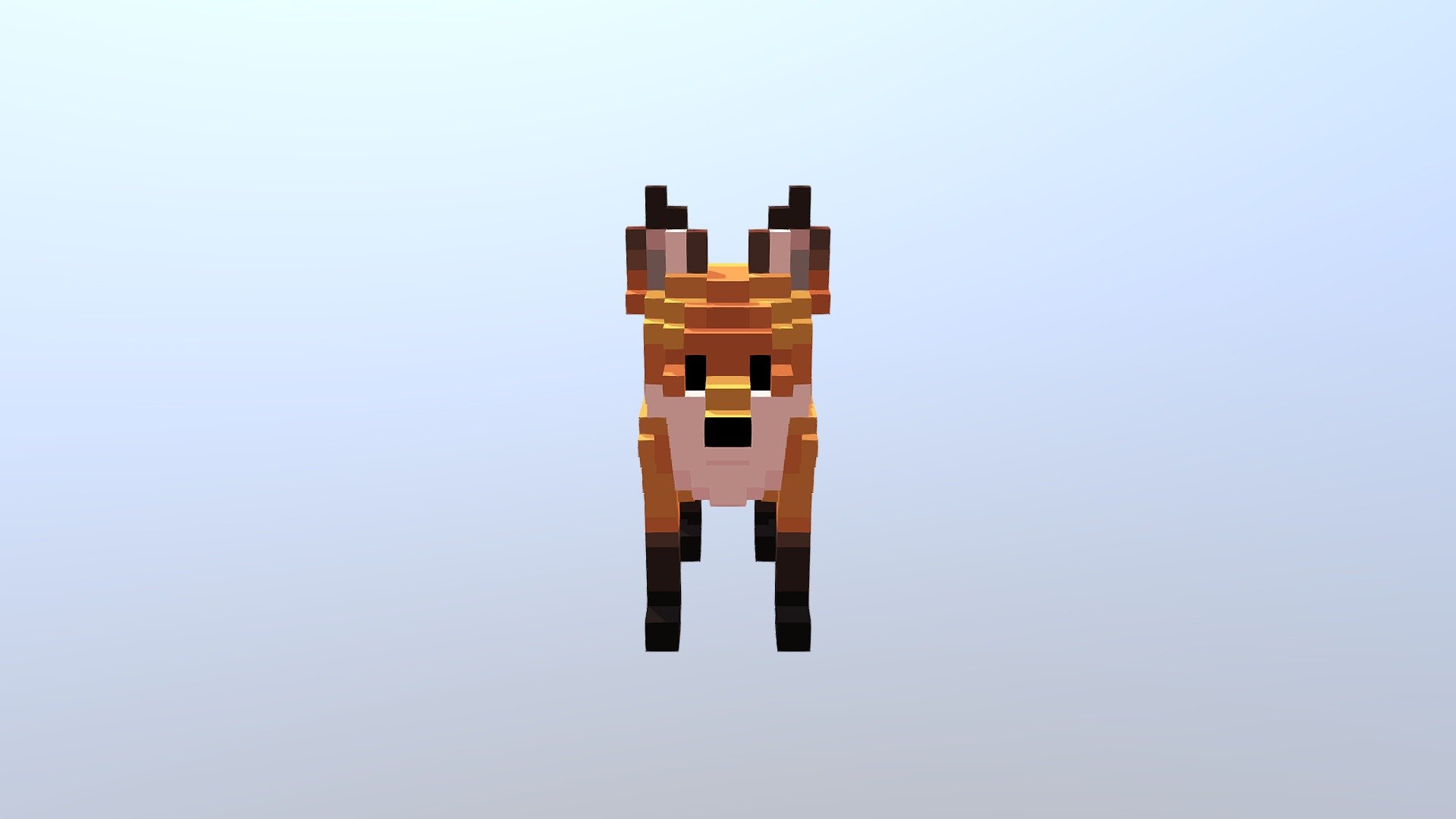 Voxel Fox - 3D model by Rafletoon [5c80a32] - Sketchfab