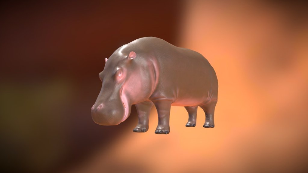 Hippo - 3D model by Nasdull [5c83bf3] - Sketchfab