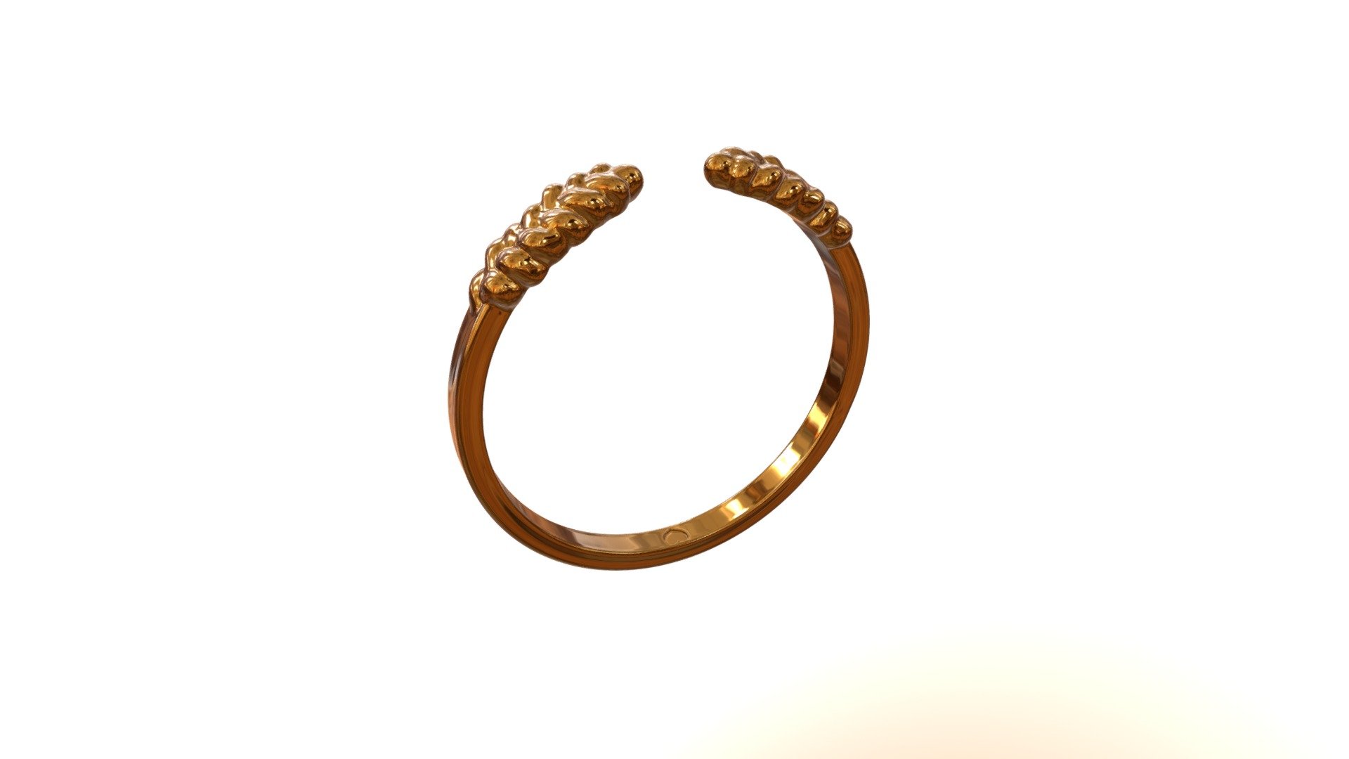 Open Grains gold ring - 3D model by VE AND VILE (@veandvile) [5c87781 ...