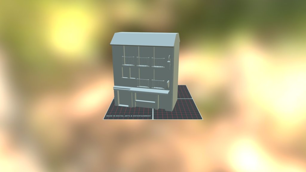 Textureless restaurant - 3D model by olimaz [5c8994e] - Sketchfab