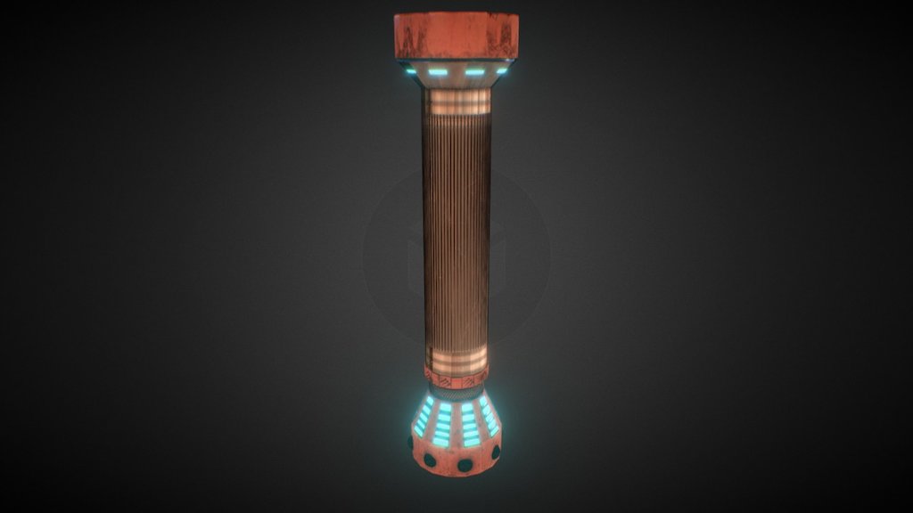 Sci Fi Pillar - 3D model by sambler [5c8aca2] - Sketchfab
