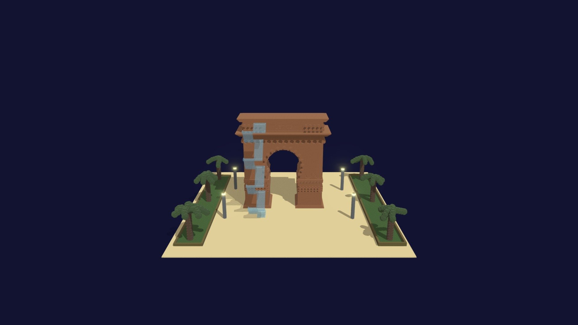 arc de triomphe_vox - 3D model by nataliagb [5c8c82a] - Sketchfab