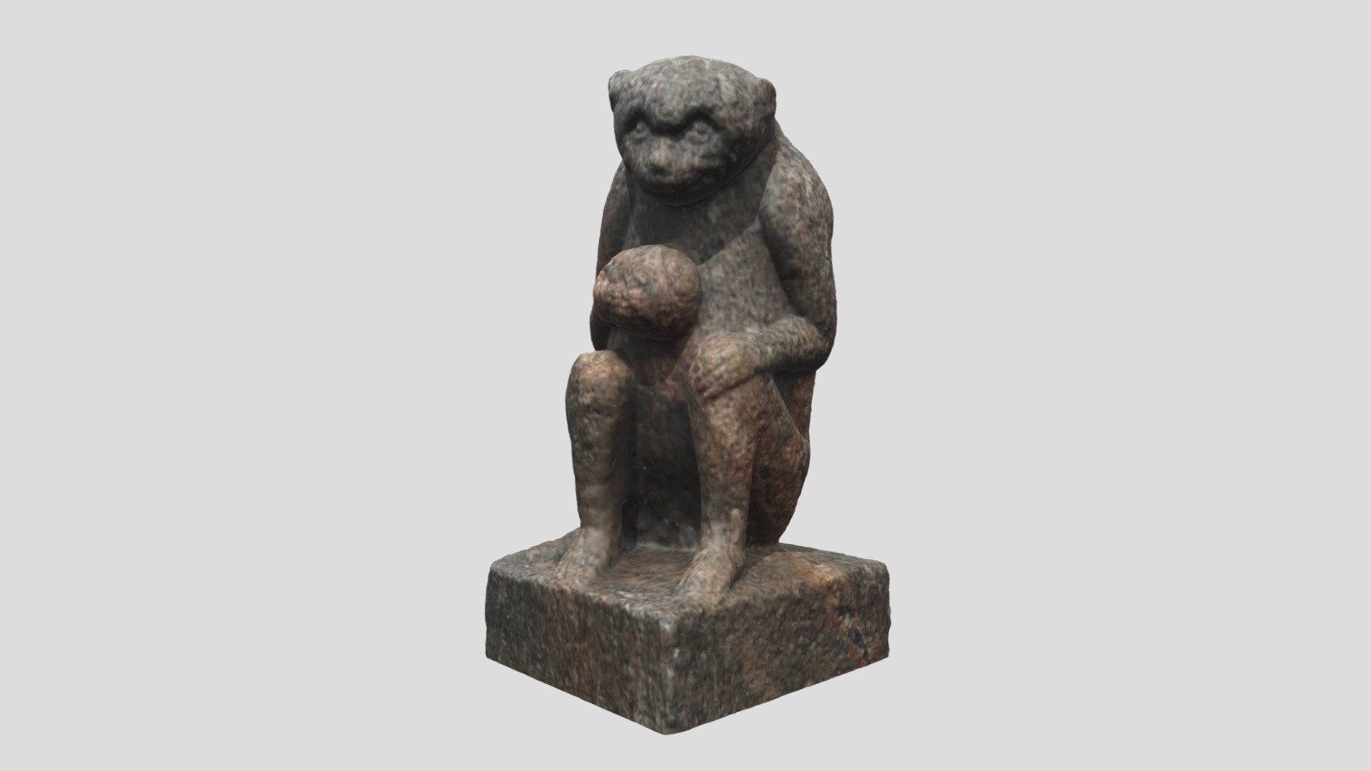 Monkey Sculpture , Suthat Temple - 3D model by Taipaireuay [5c90e52 ...