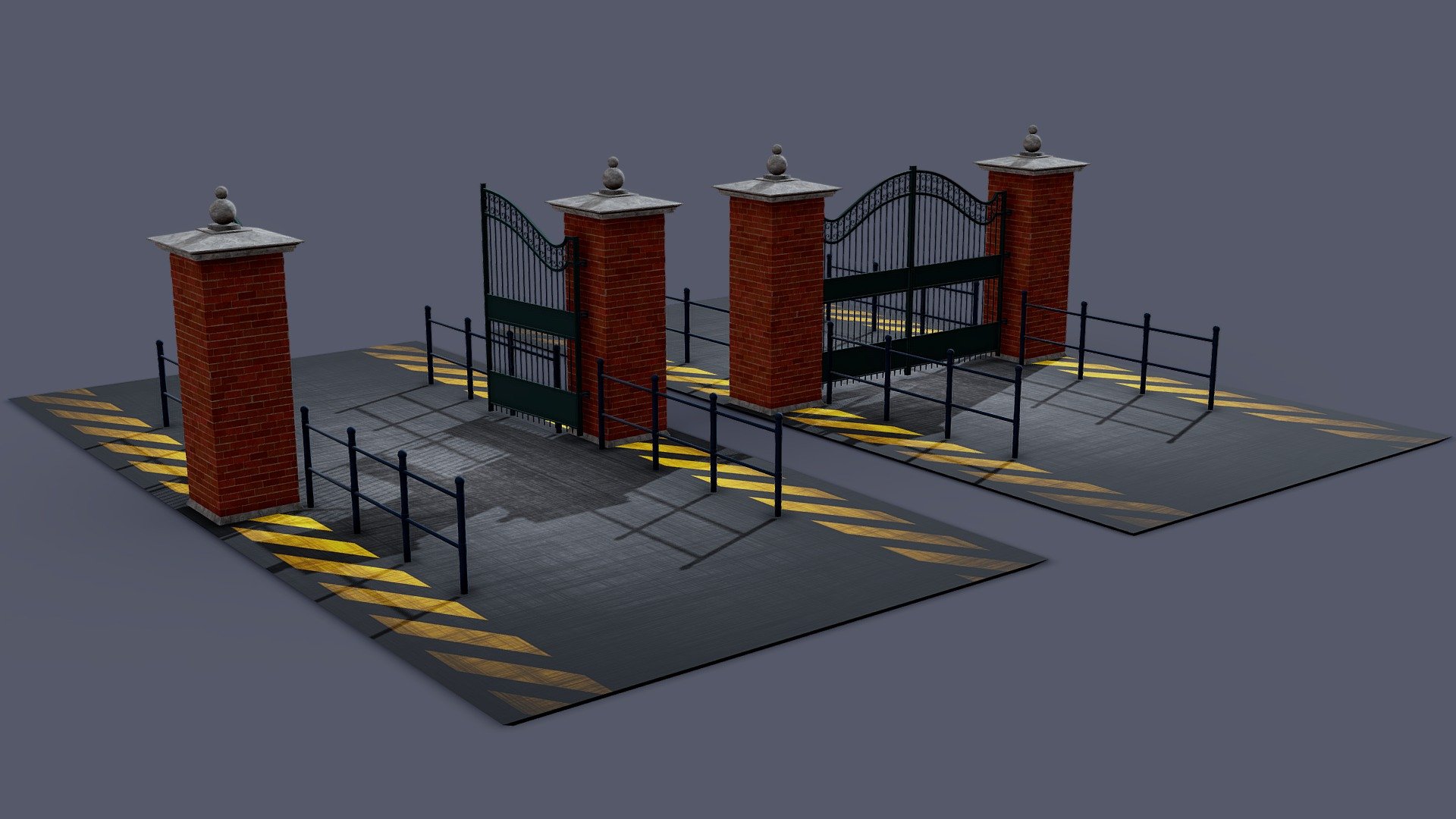 Gates - Buy Royalty Free 3D model by 3Dee (@mellydeeis) [5c92a3e ...