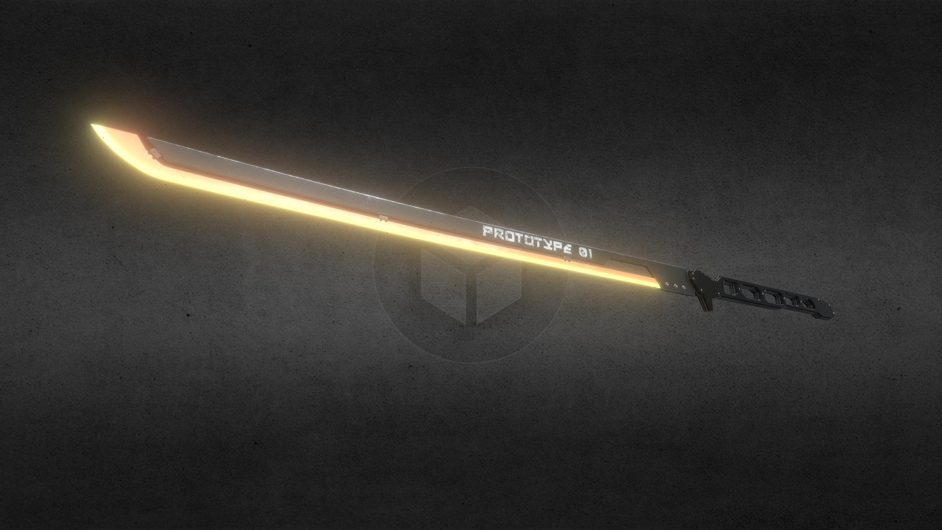 Katana Prototype 01 - 3D model by Perunir [5c944cf] - Sketchfab