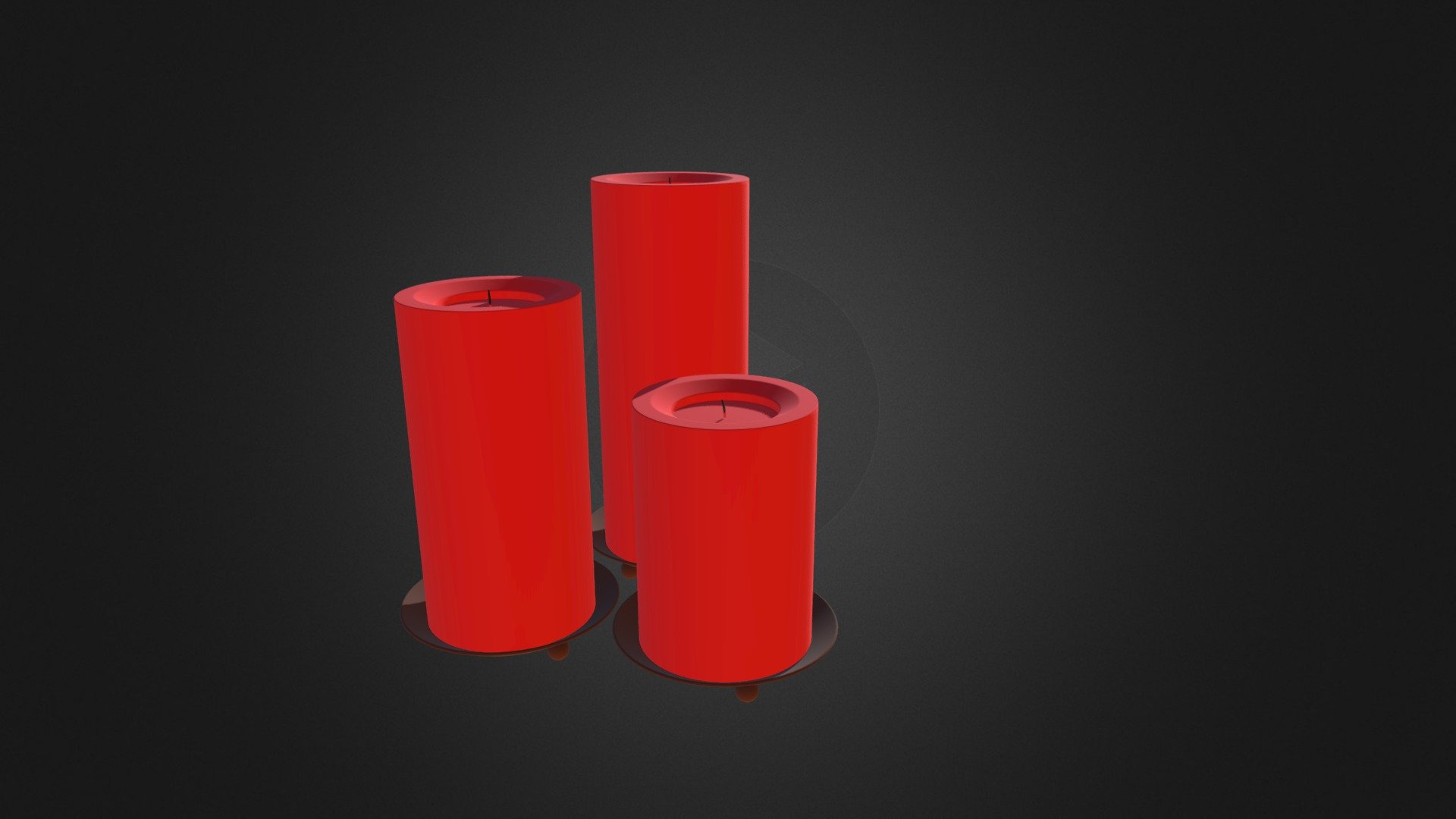 Red Candles - Buy Royalty Free 3D model by cgaxis [5c94b12] - Sketchfab ...