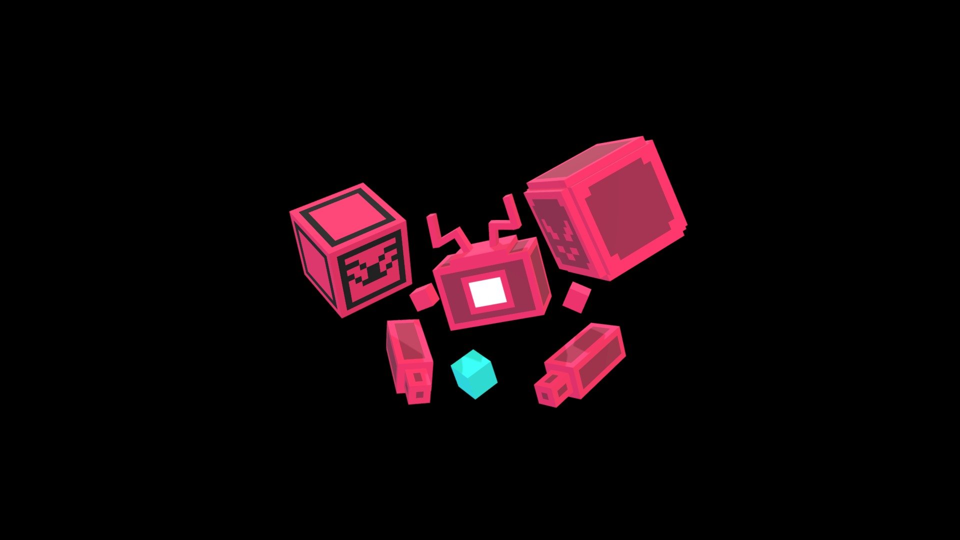 Pixel rave - 3D model by eiromero101 [5c952d1] - Sketchfab