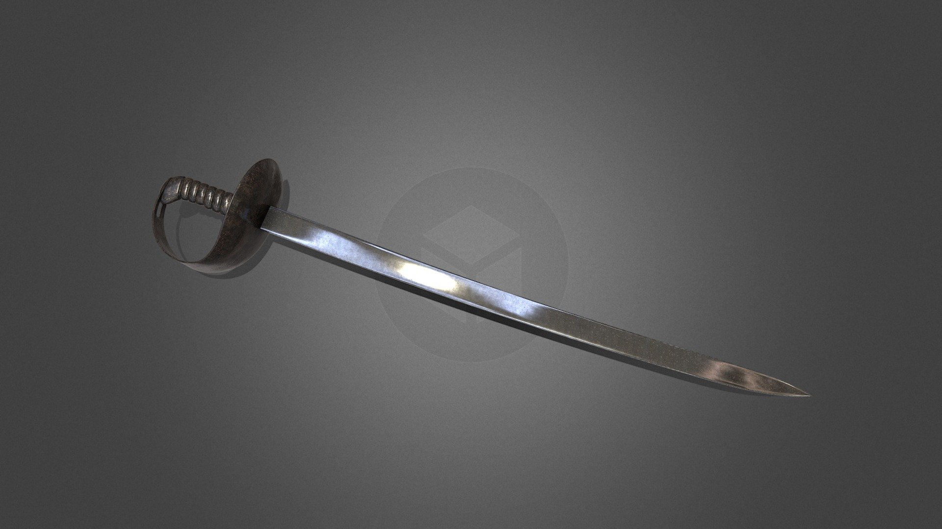 British 1845 Naval Cutlass - Download Free 3D model by leeeck [5c95848 ...