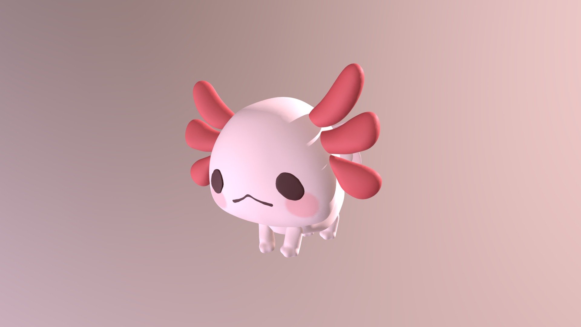 Axolotl - 3D model by yllieebs [5c979f5] - Sketchfab