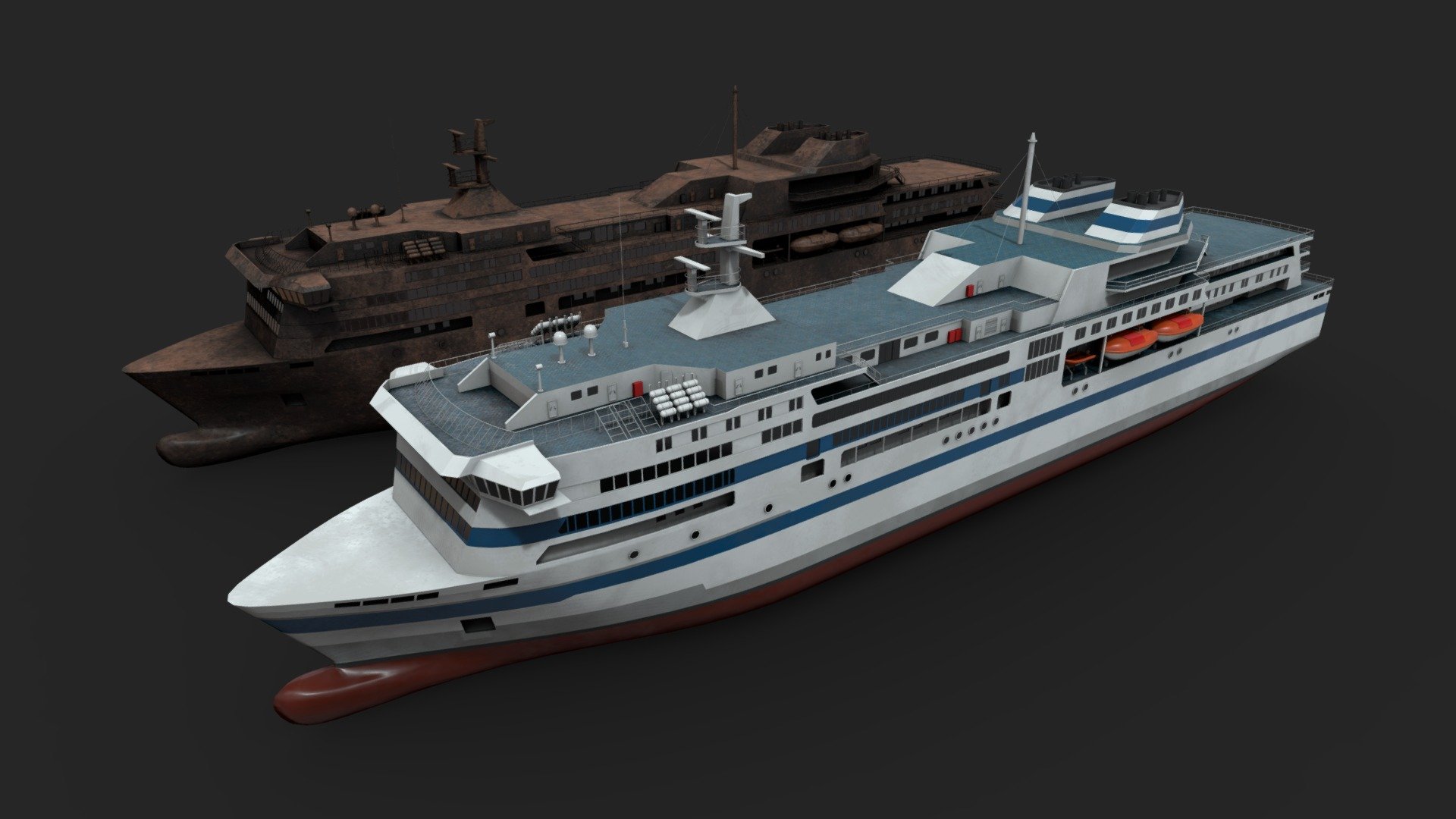 Car ferry - 3D model by maxpsr [5c985e7] - Sketchfab