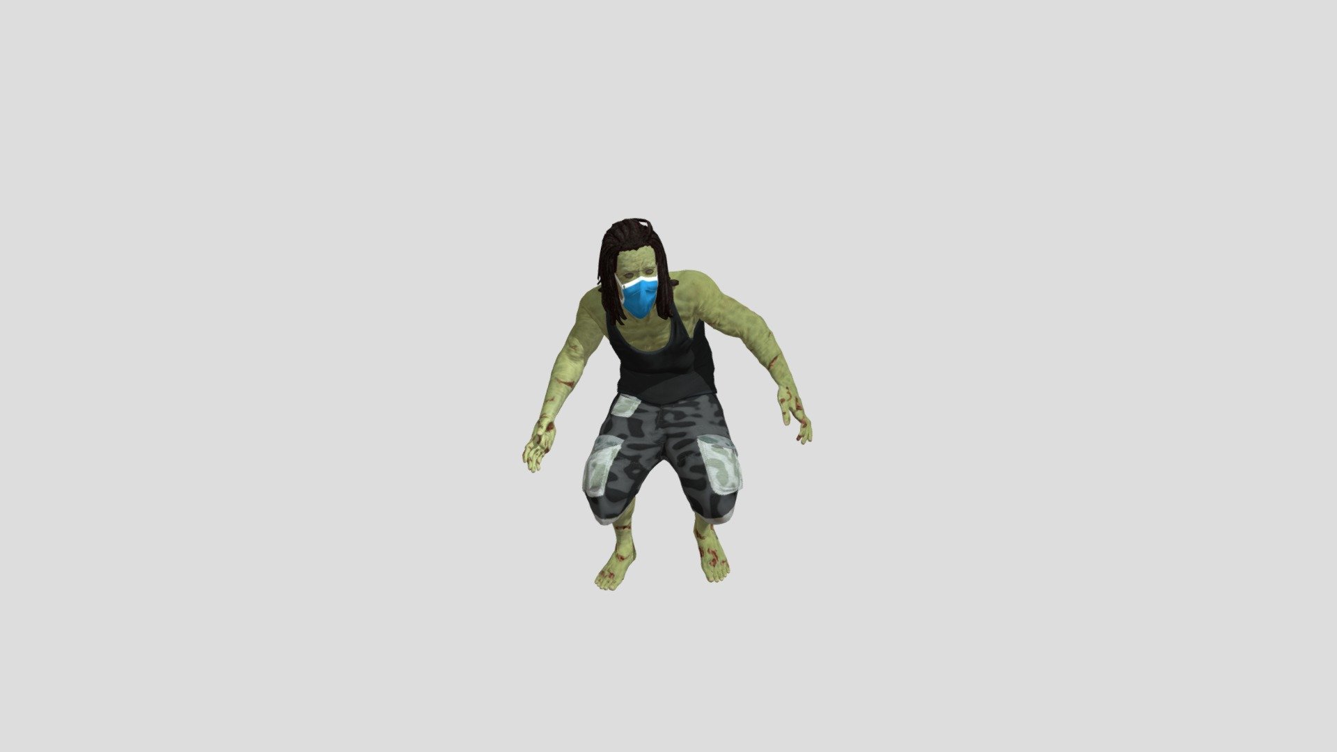 Zombie Running - 3D model by Bassem-Alshater [5c9a376] - Sketchfab