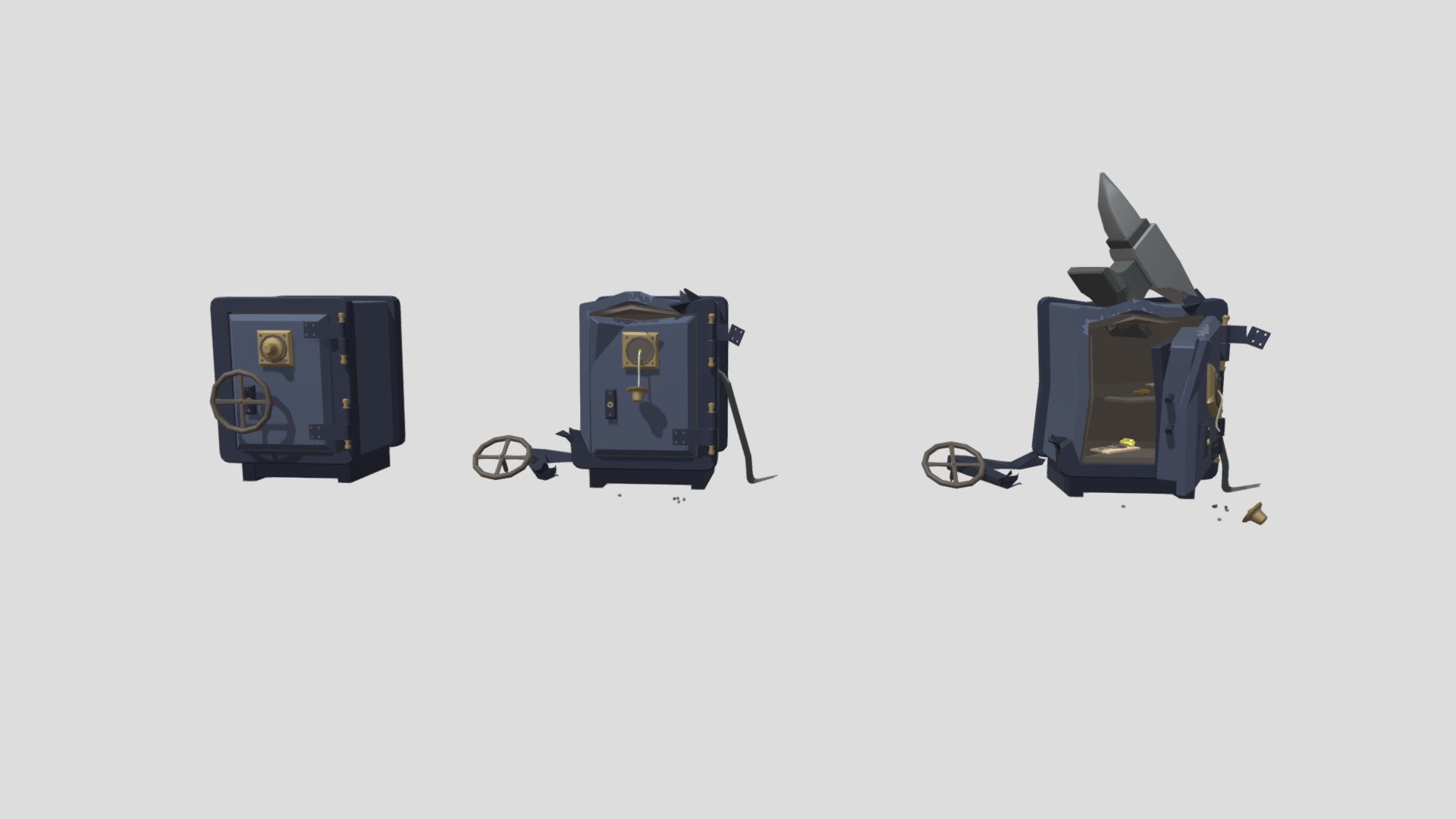 The story of the robbery - Download Free 3D model by cookie_master ...