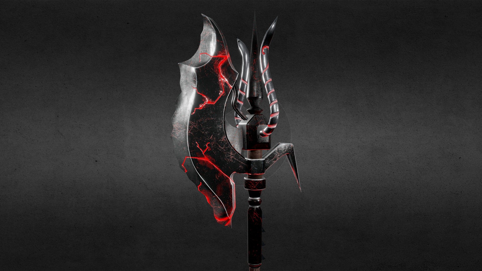 Demonic Halberd - Buy Royalty Free 3D model by Ruslan Abbasov (@3DLaba ...