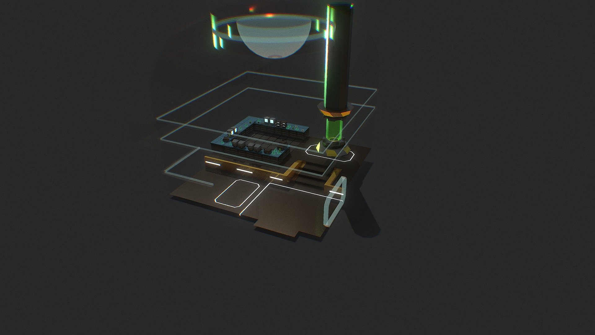 Futuristic Laboratory Low Poly - Buy Royalty Free 3D model by Hobu ...