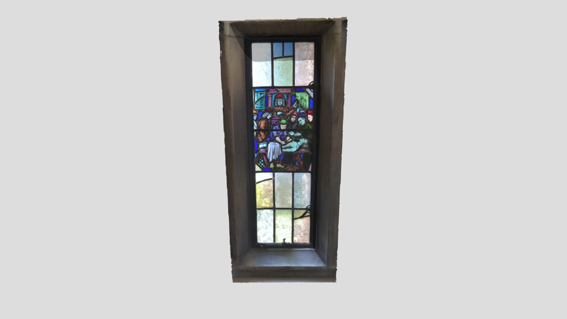 Anatomy stained glass window - Download Free 3D model by Boston College ...