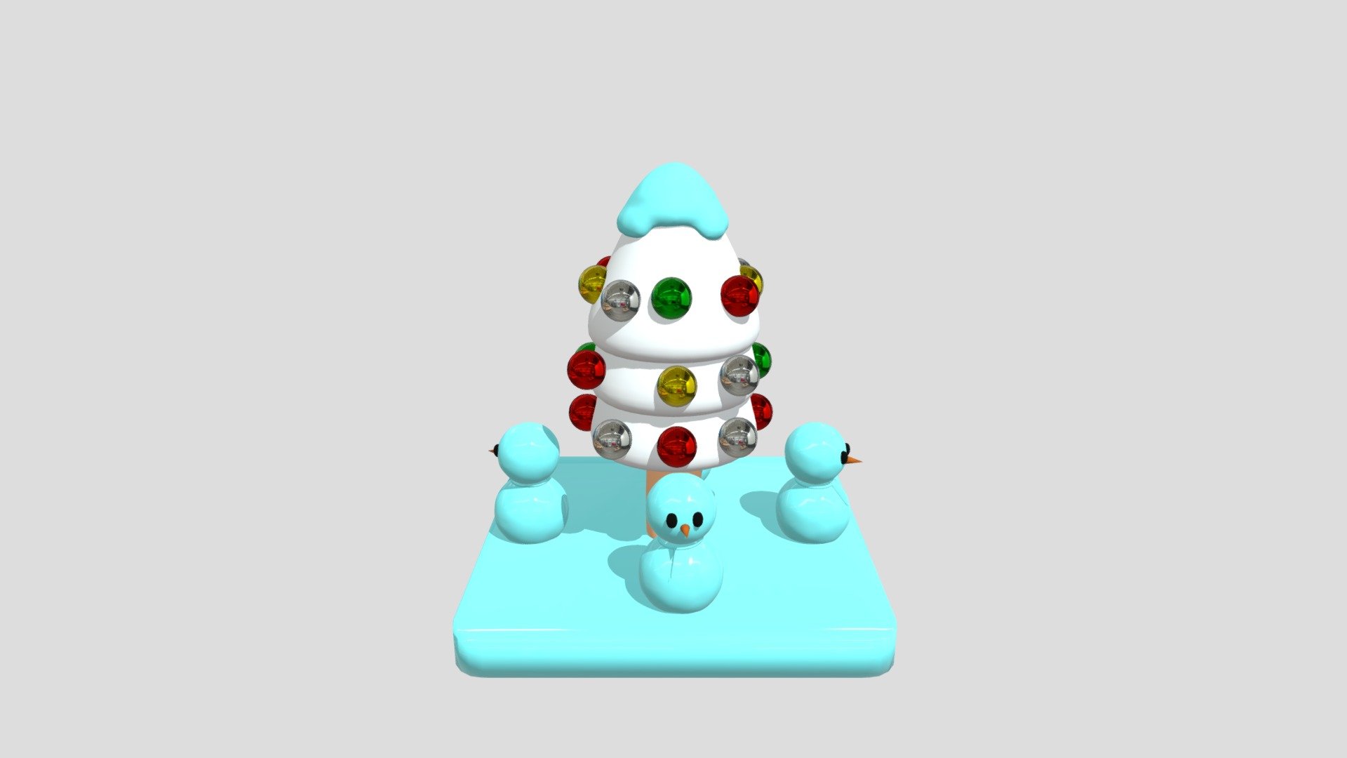 snowy tree - 3D model by blompblob [5ca304a] - Sketchfab