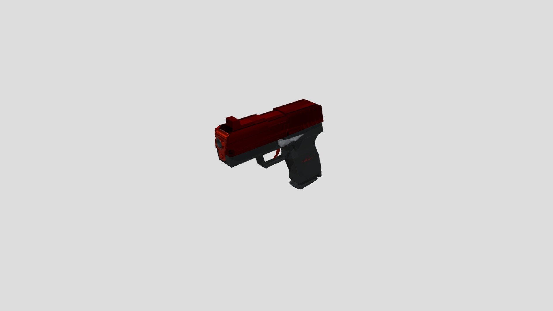 Shadow the Hedgehog Themed Handgun - Download Free 3D model by 3dpickle ...