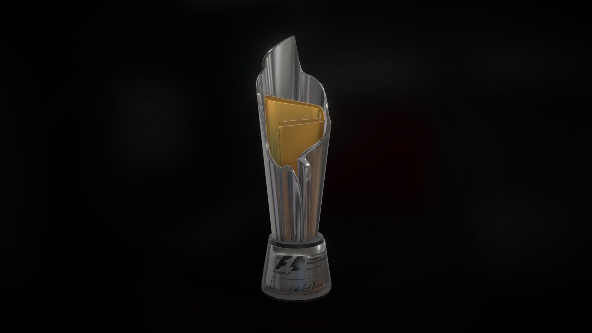 F1 Trophy - Malaysia Formula 1 GP - Buy Royalty Free 3D model by ...