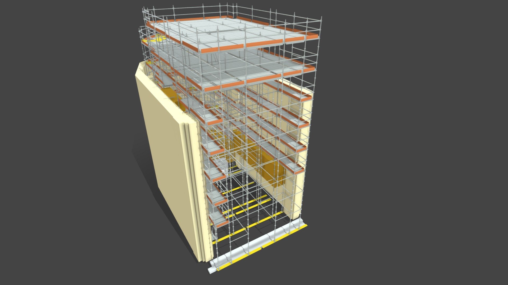 PON CAD 3D Scaffolding Layher Allround - Download Free 3D model by MEC ...