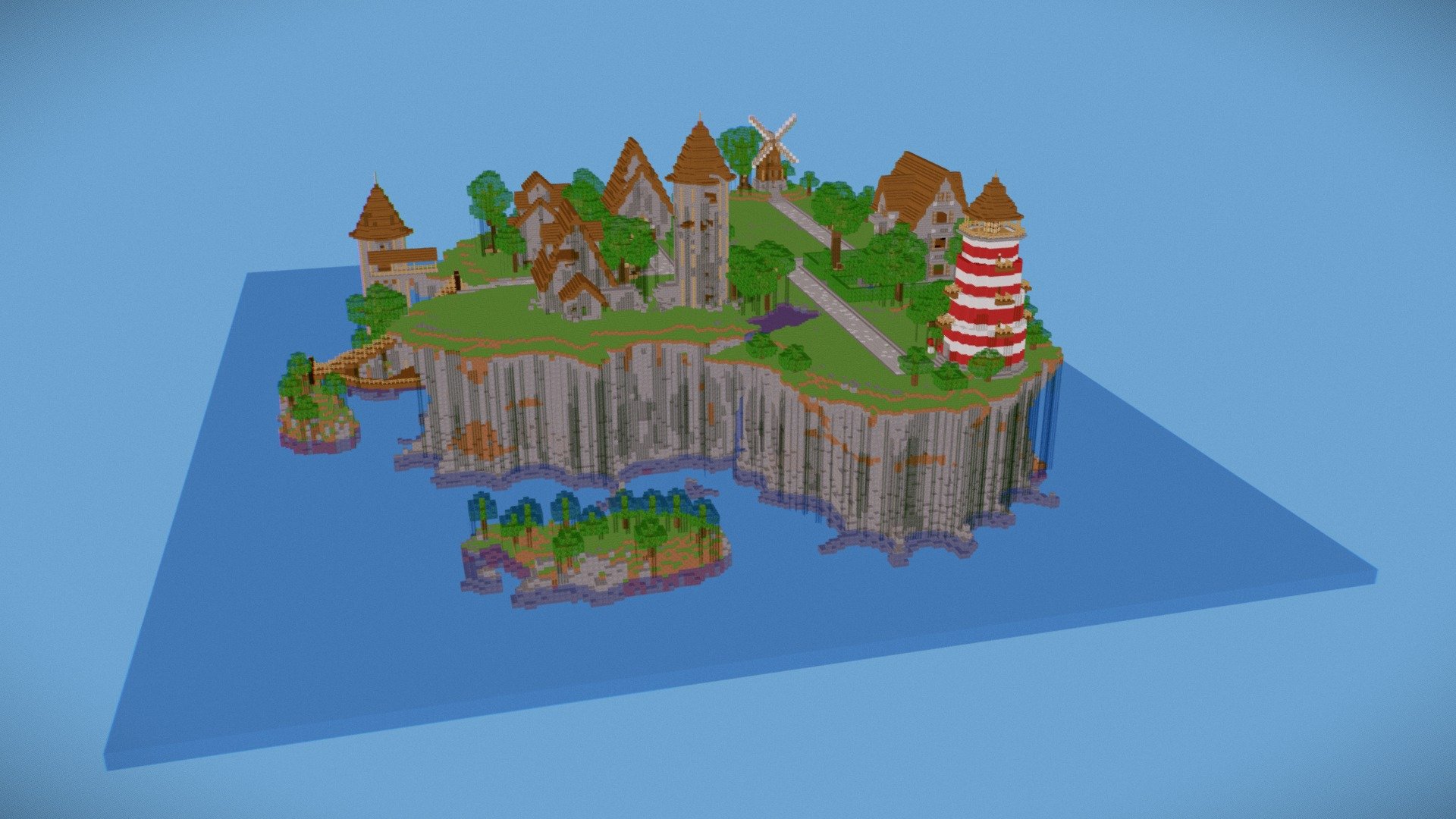 Isle of Deveron [Minecraft] - 3D model by Kuffmine [5ca73df] - Sketchfab