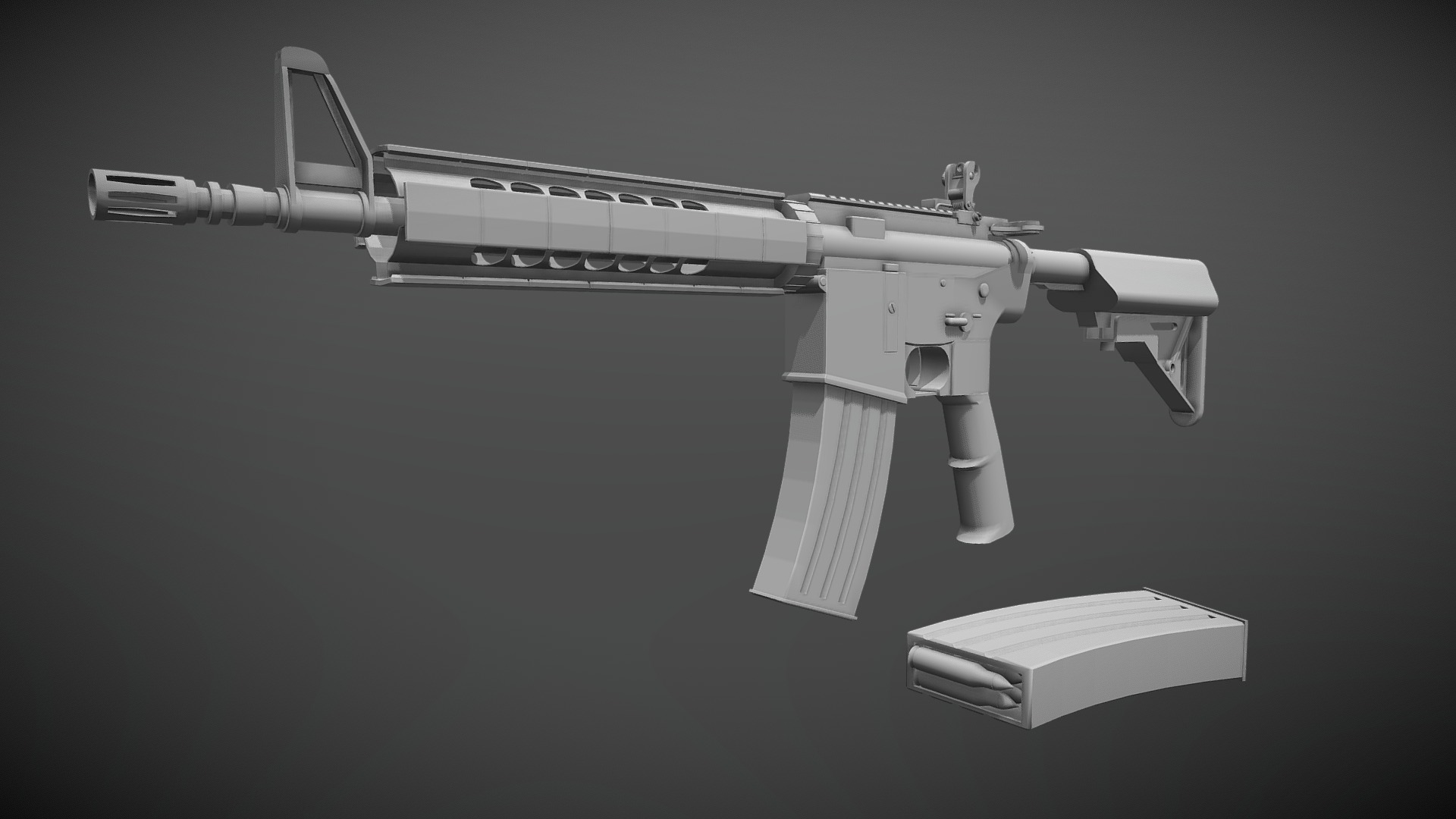 M4A4 Prototype - 3D model by Hamm3r [5ca80d9] - Sketchfab