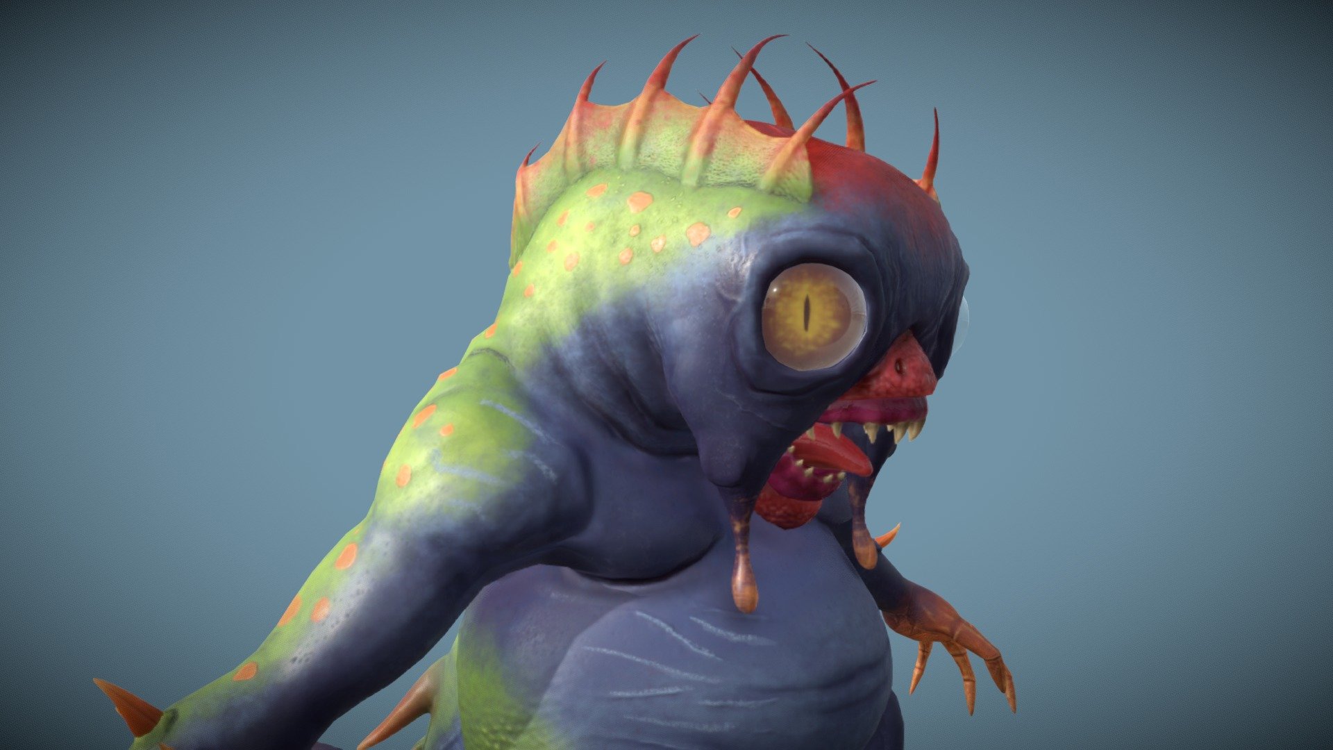 Stylized Monster - 3D model by fabian.timm (@fedupfab) [5ca8dd6 ...