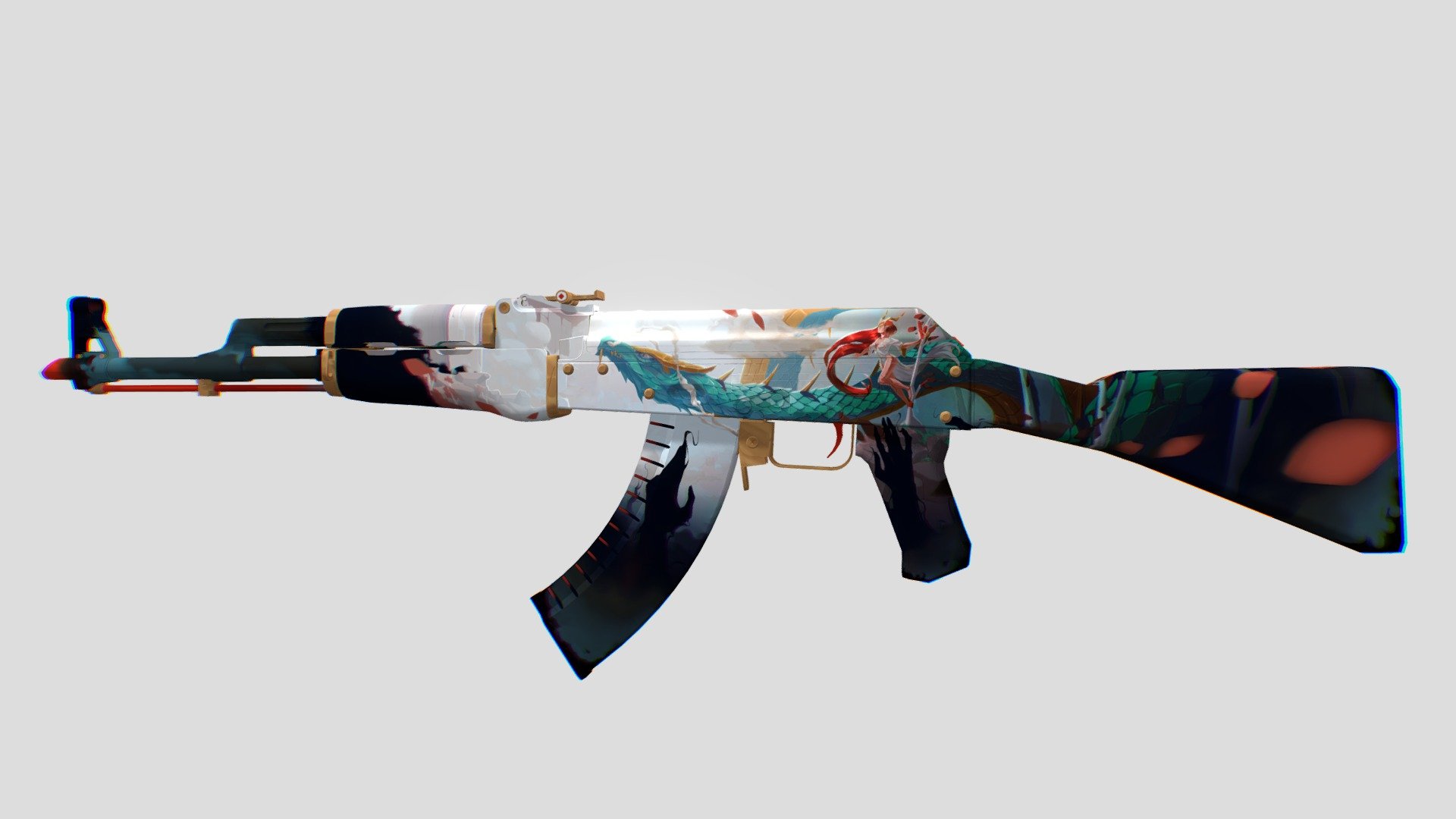 CS:GO SKIN DESIGN: AK-47 - Dream emergence - 3D model by Not_wLan ...
