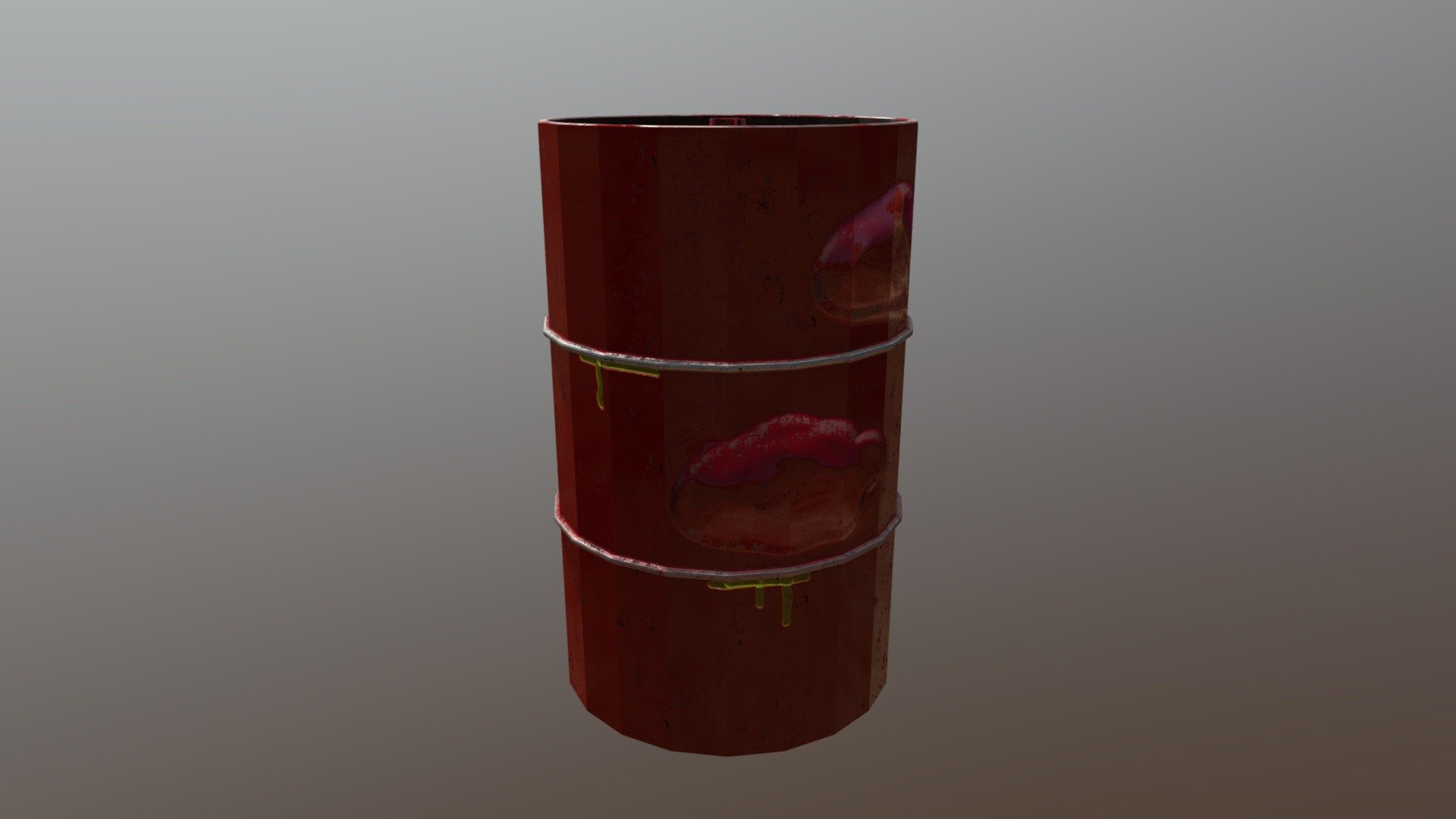 Explosive Metal Barrel - 3D model by Ukatoxd [5cabb8f] - Sketchfab